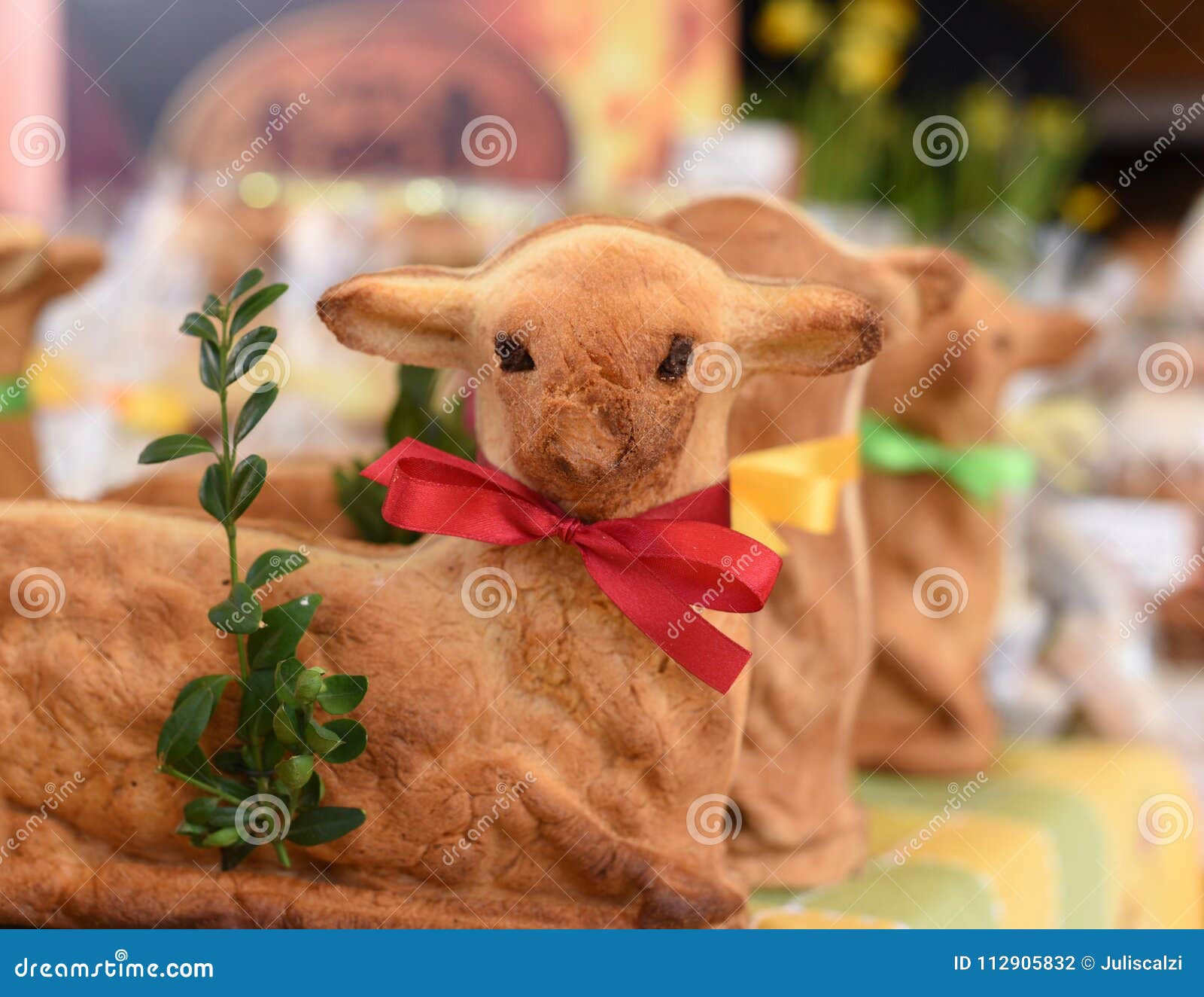 Row of Traditional Polish Easter Lamb Bread at 2018 Annual Easter ...