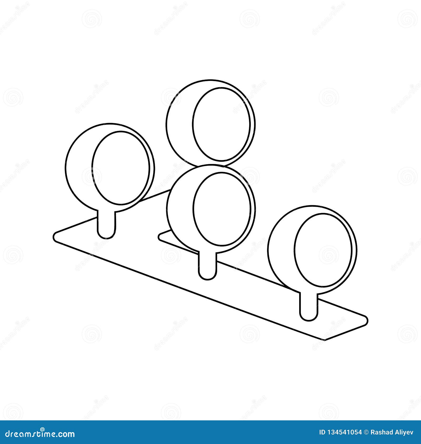 Row of Trees Icon. Element of Park and Landscape for Mobile Concept and ...