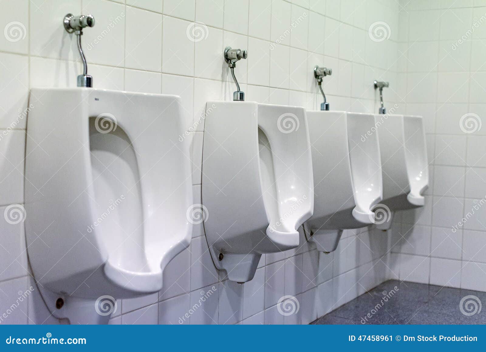 Row of urinals. stock image. Image of room, sanitary - 47458961