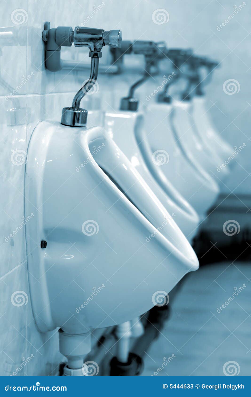 Row of Urinals in a Public Toilet Stock Image - Image of sanitary ...