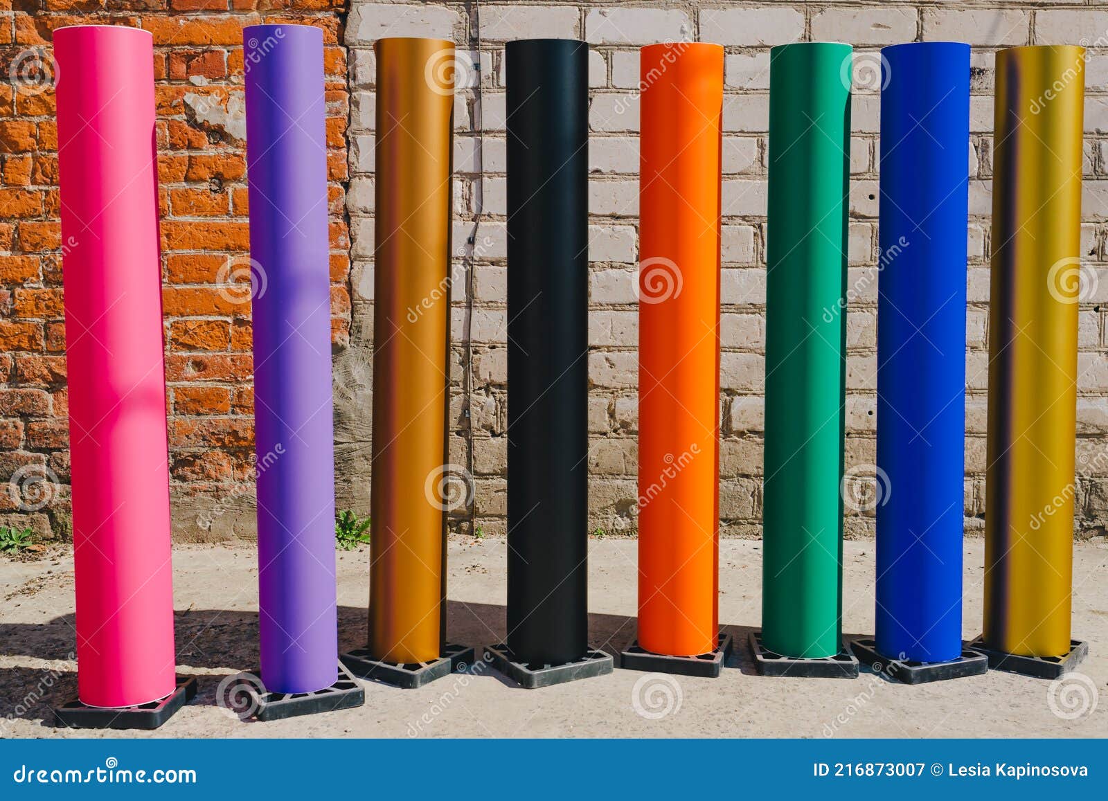 Row of Various Colored Vinyl Car Wrapping or Plotter Cutting Sticker ...