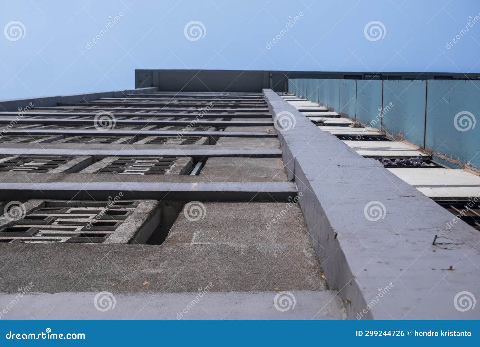 Row of Vents in the Apartment from Bottom To Top View Stock Photo ...