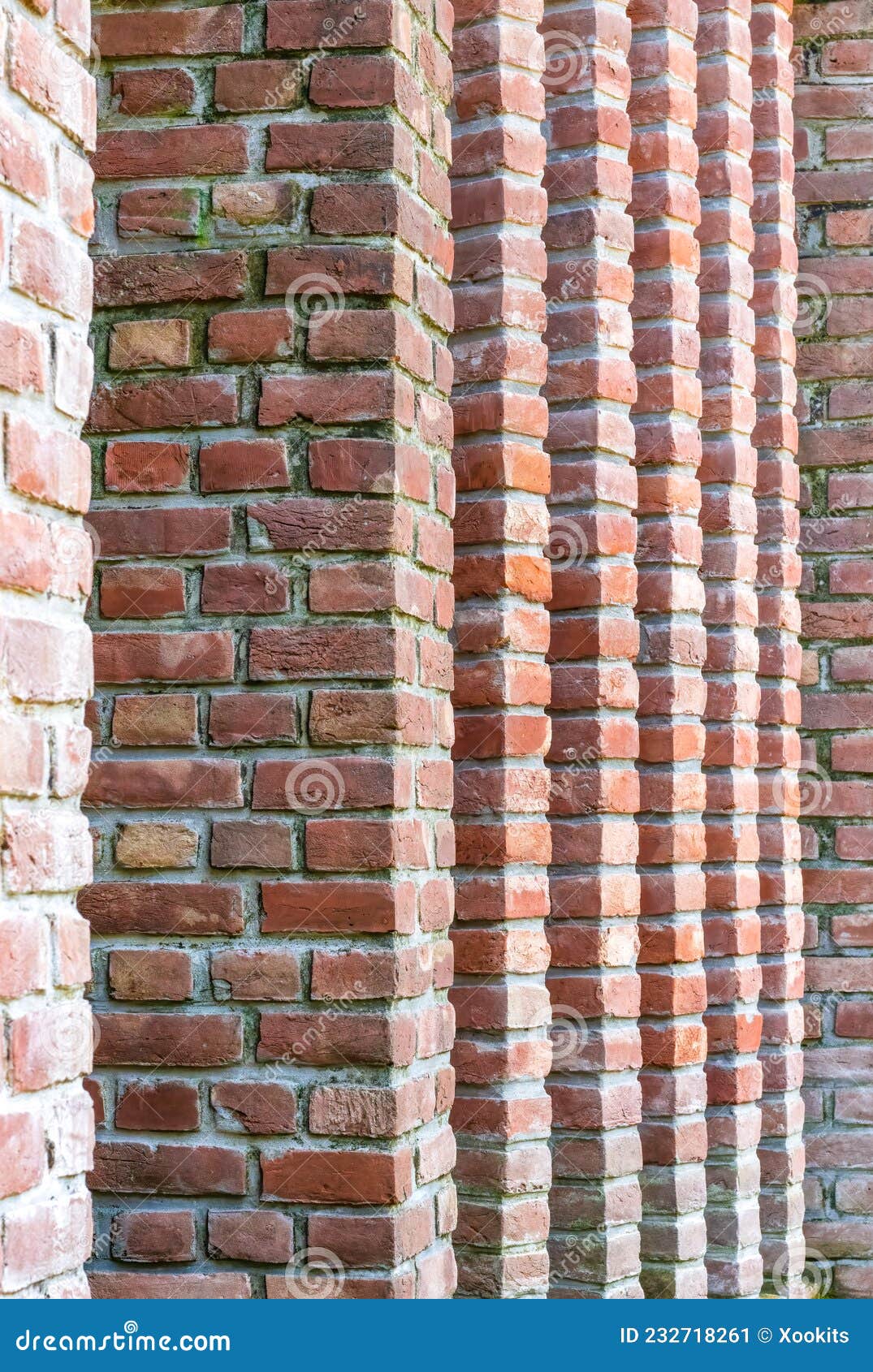 Vertical Brick Wall Texture For Backgrounds Royalty-Free Stock Image ...