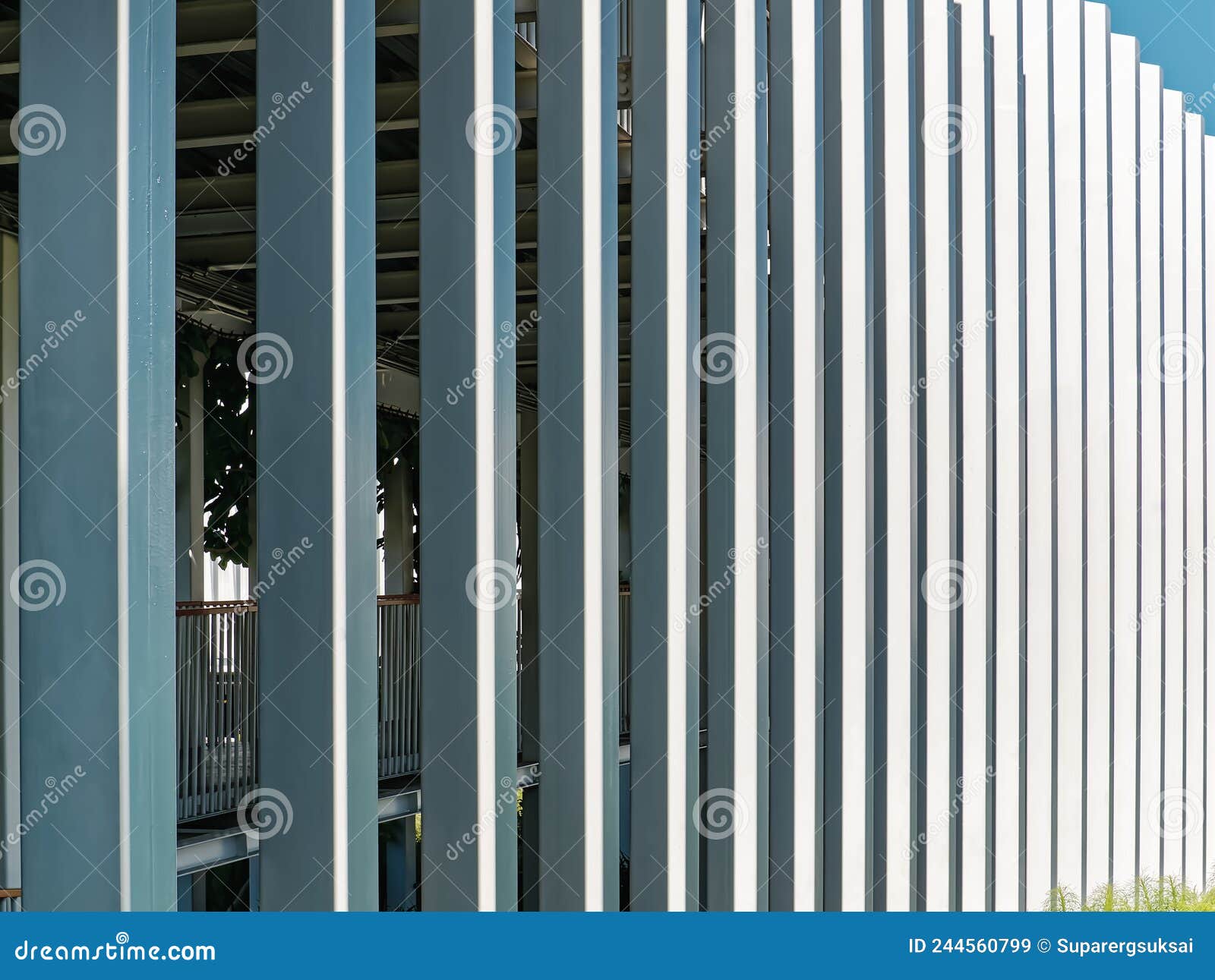 Row of Vertical Pillars Pattern with Lights and Shadows Stock Image ...