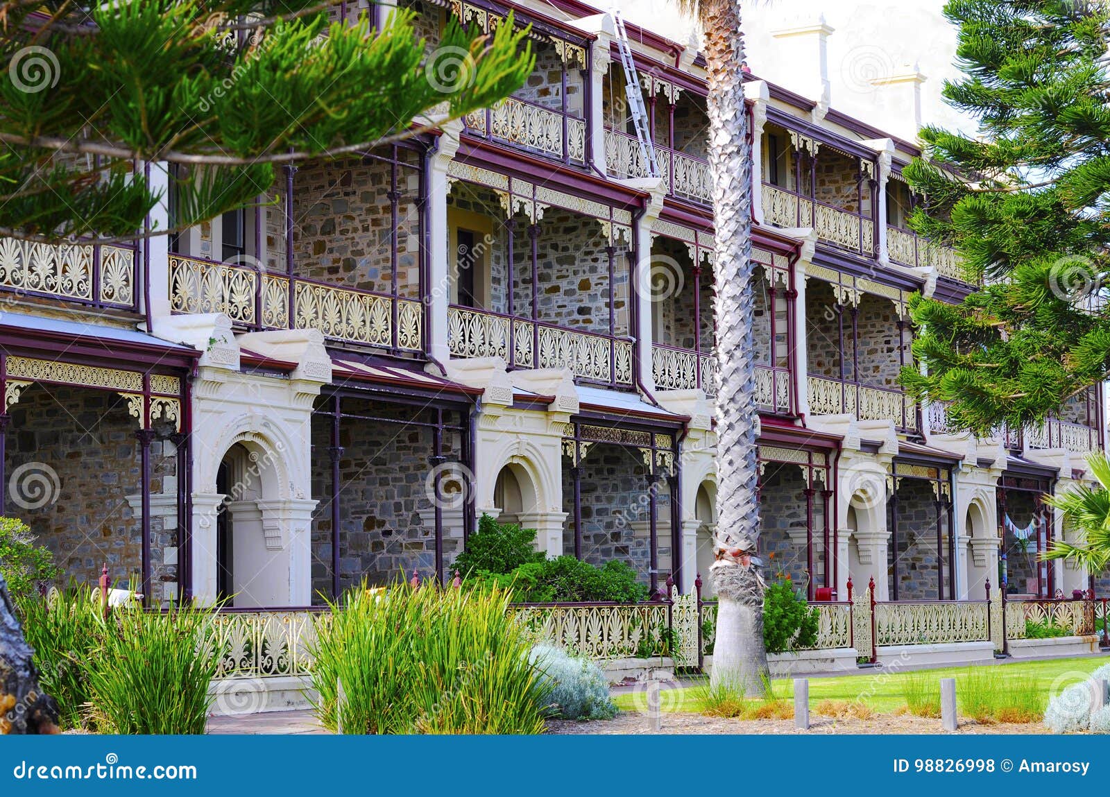 Row of Victorian Bluestone and Sandstone Three Story Terraces, Stock ... Row of Victorian Bluestone and Sandstone Three Story Terraces, Stock ...