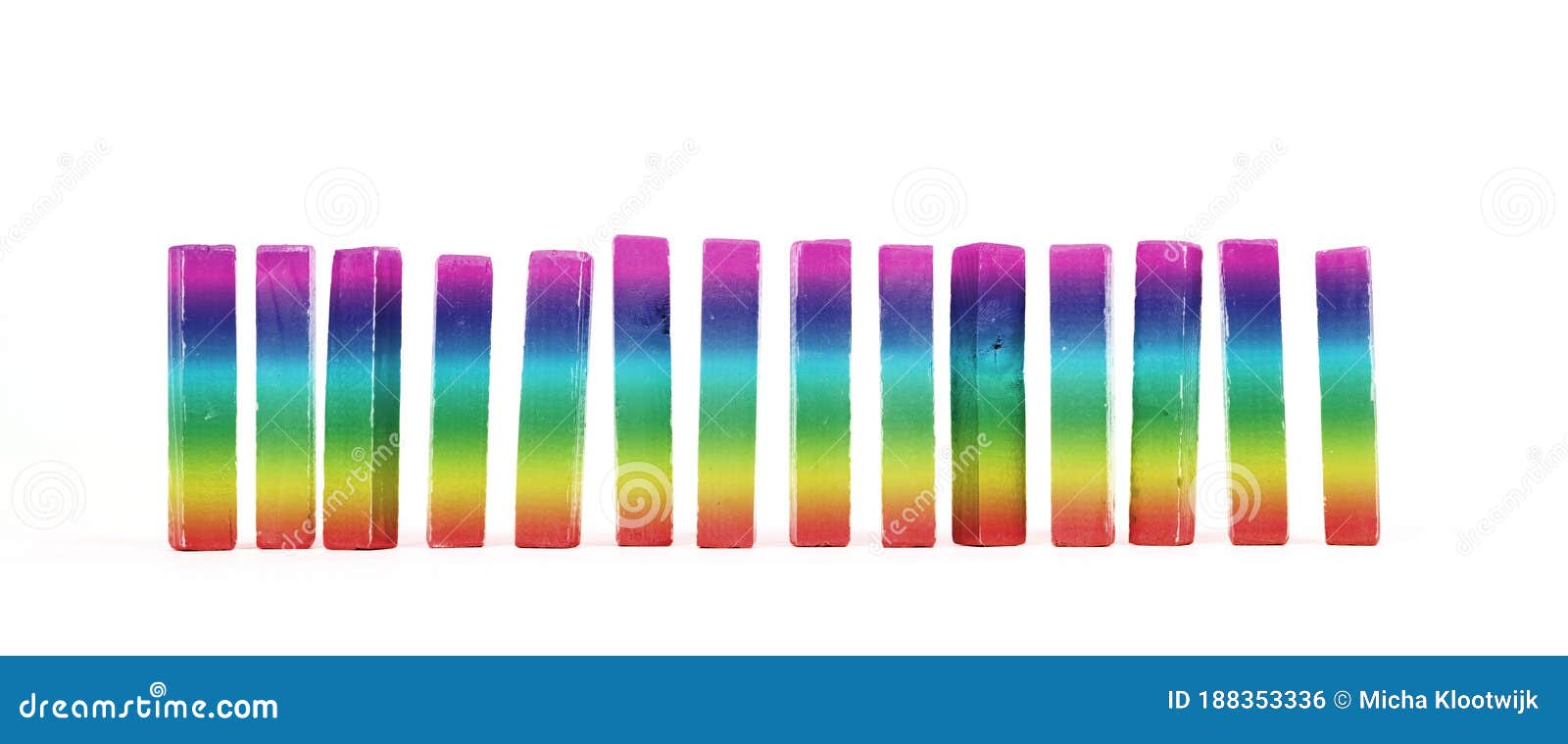 Row of Vintage Building Blocks Isolated on White Stock Photo - Image of ...