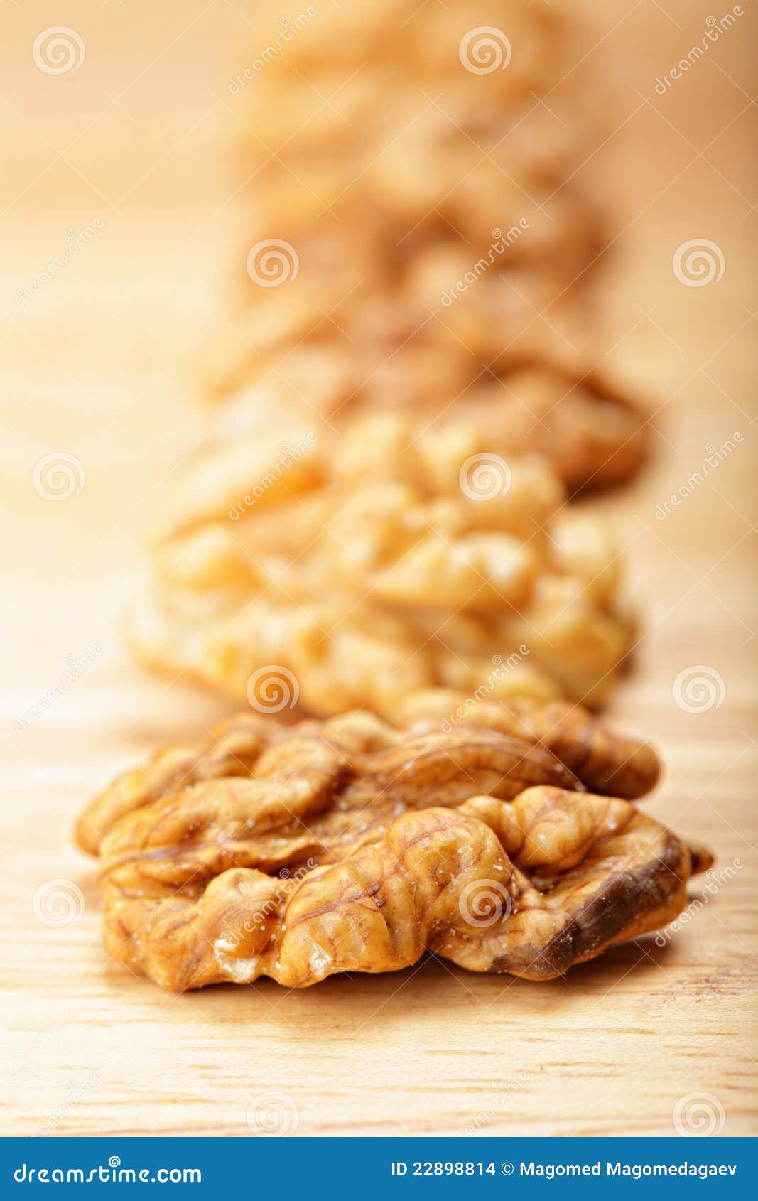 Row of walnuts stock photo. Image of ingredient, cutting - 22898814