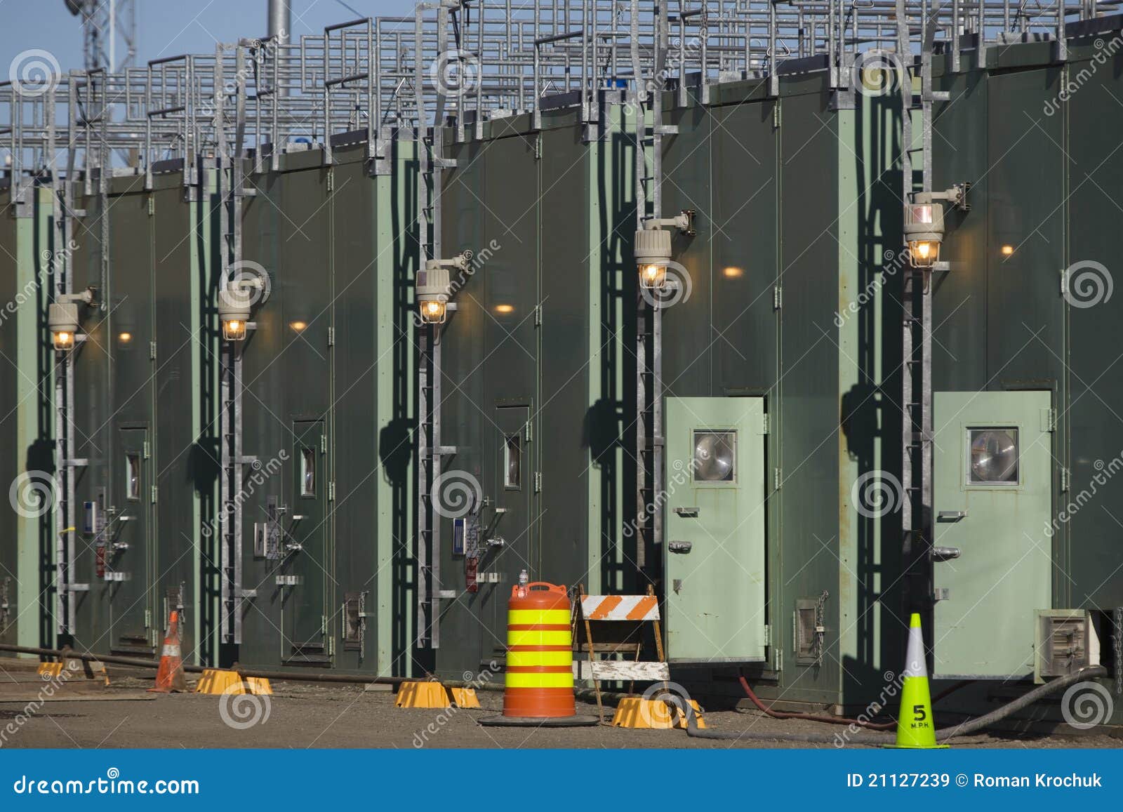 Row of wellhead housings stock image. Image of alaska - 21127239
