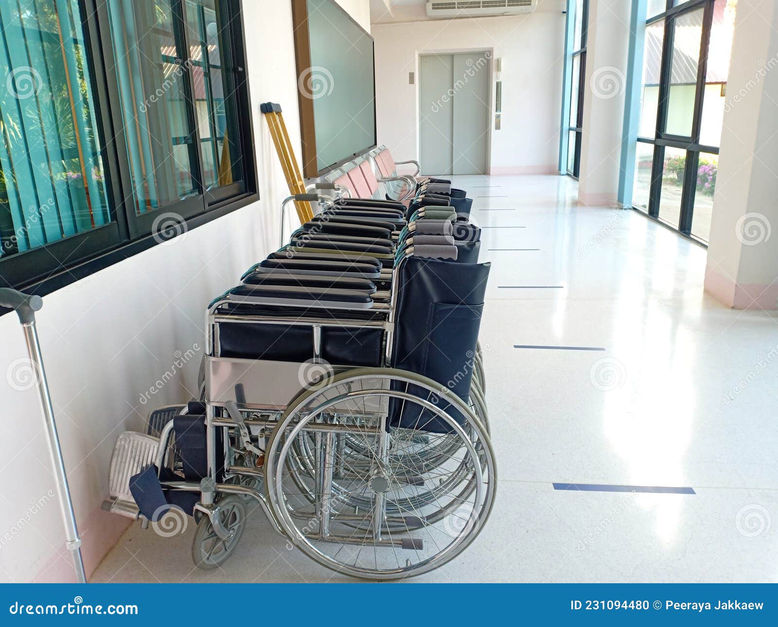 Modern Wheelchairs With Special Wheels With Double Tires Stock Image ...