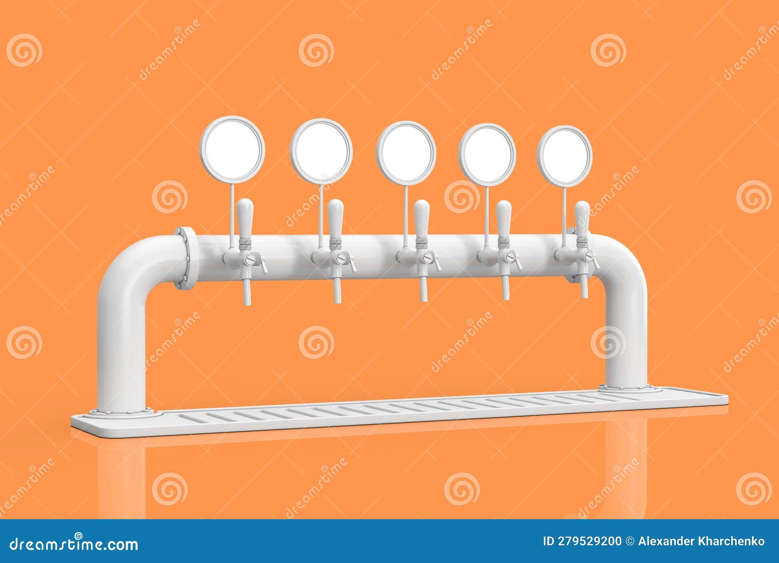 Beer Taps In Pub, Craft Beer Shop, Steel Shiny Taps, Generative AI ...