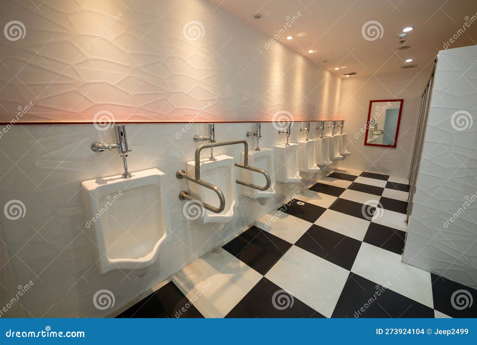White Urinals in Men S Bathroom. Stock Photo - Image of decor ...