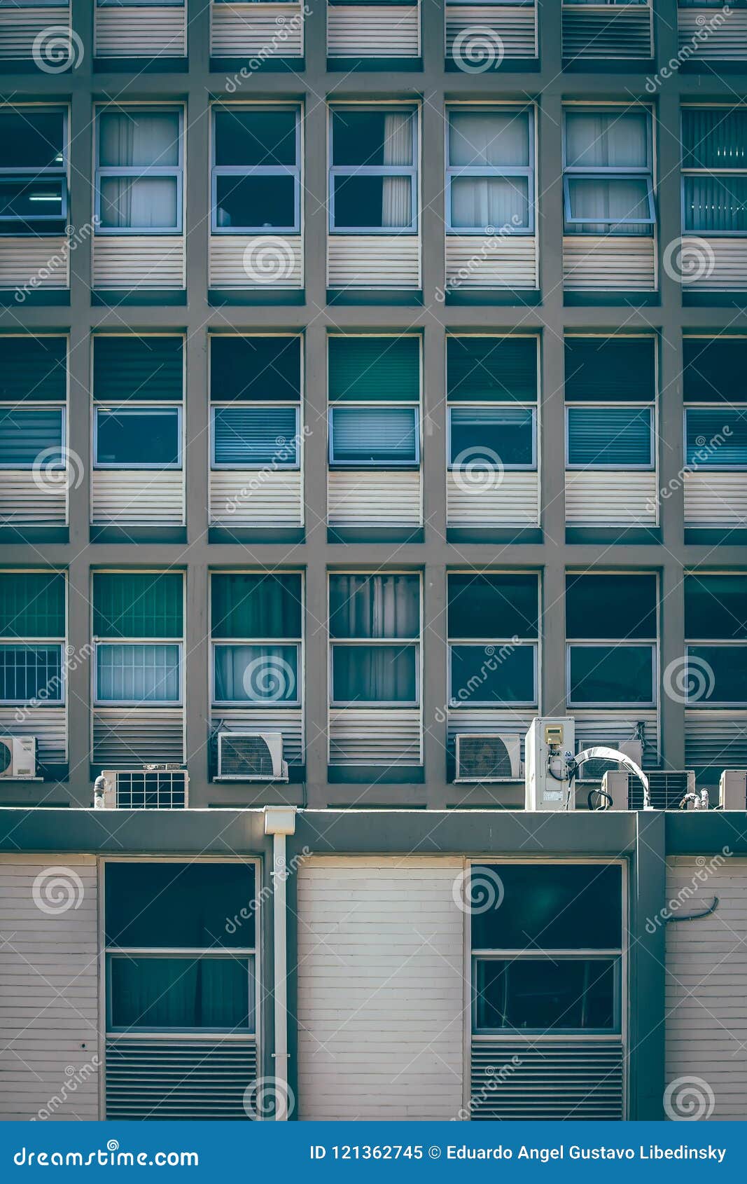 A row of windows stock image. Image of building, street - 121362745