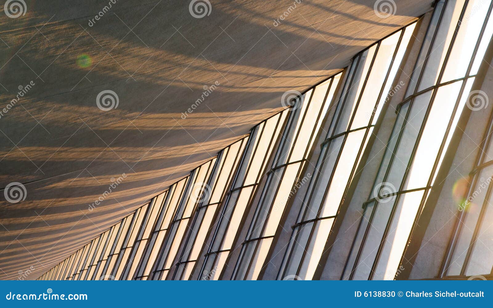 Row of Windows with Sunshine Stock Photo - Image of early, modern: 6138830