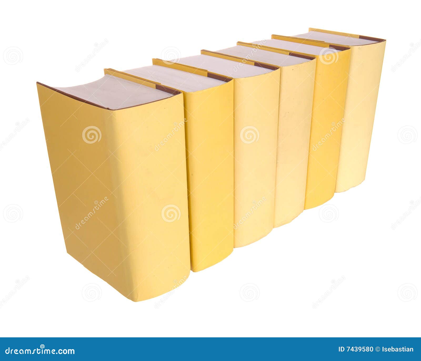 Row of yellow books stock photo. Image of yellow, learning - 7439580
