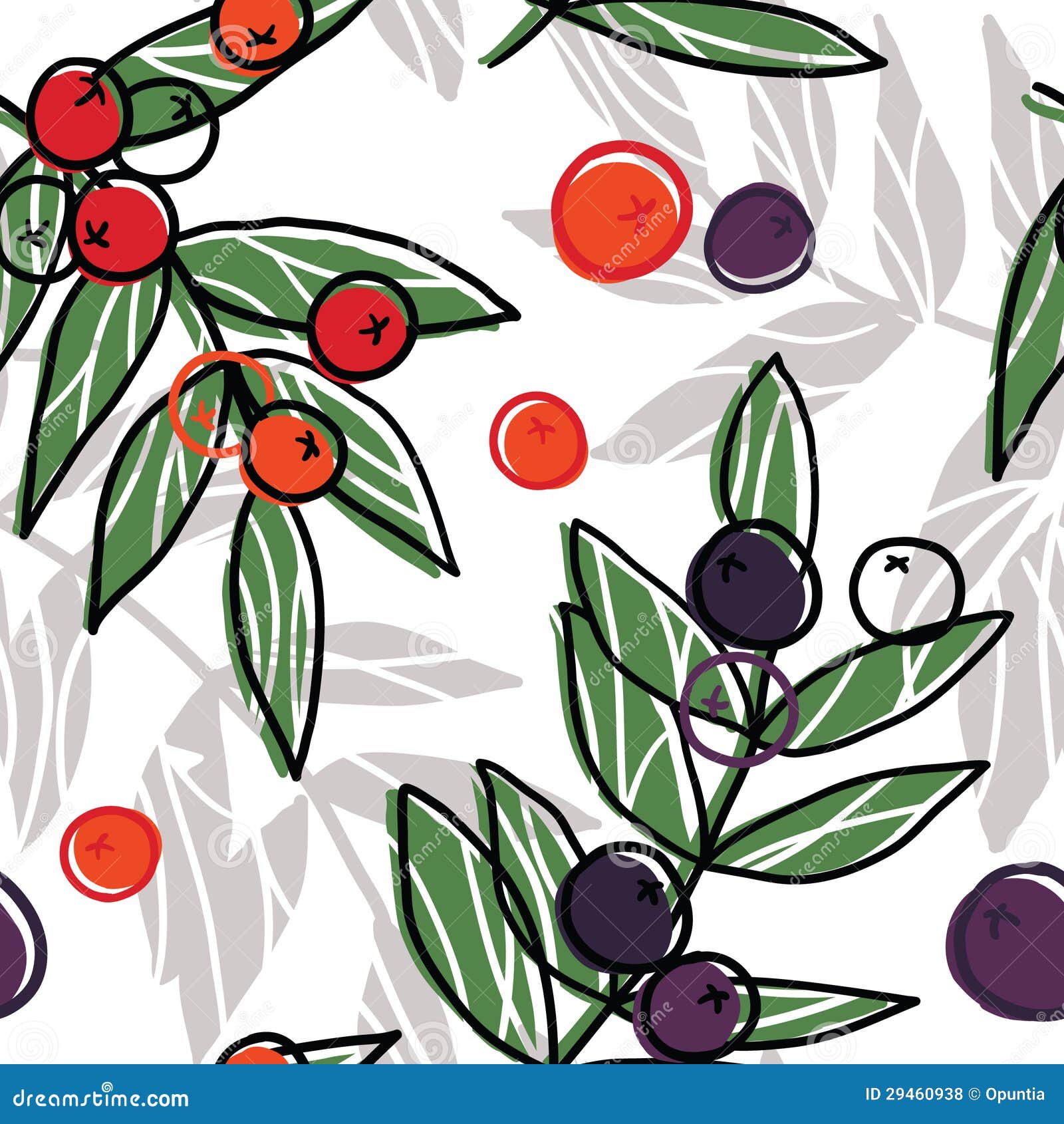 Rowan pattern stock vector. Illustration of designe, rowan - 29460938