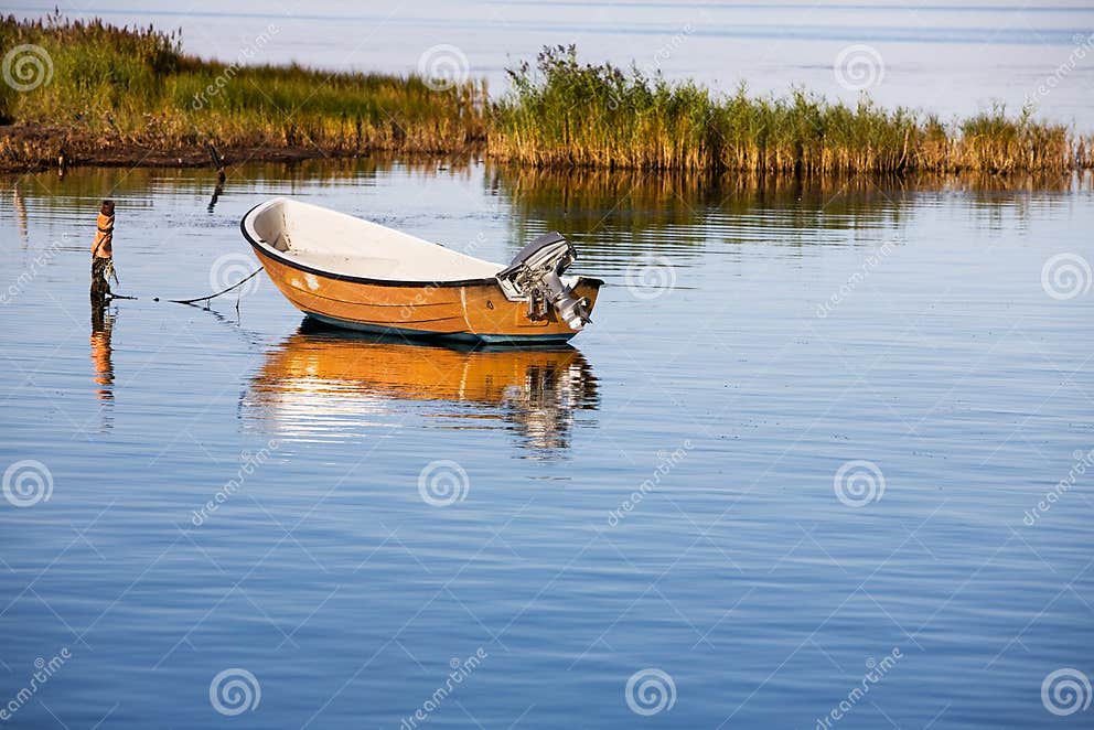 Rowboat stock photo. Image of nautical, blue, trawler - 11373072
