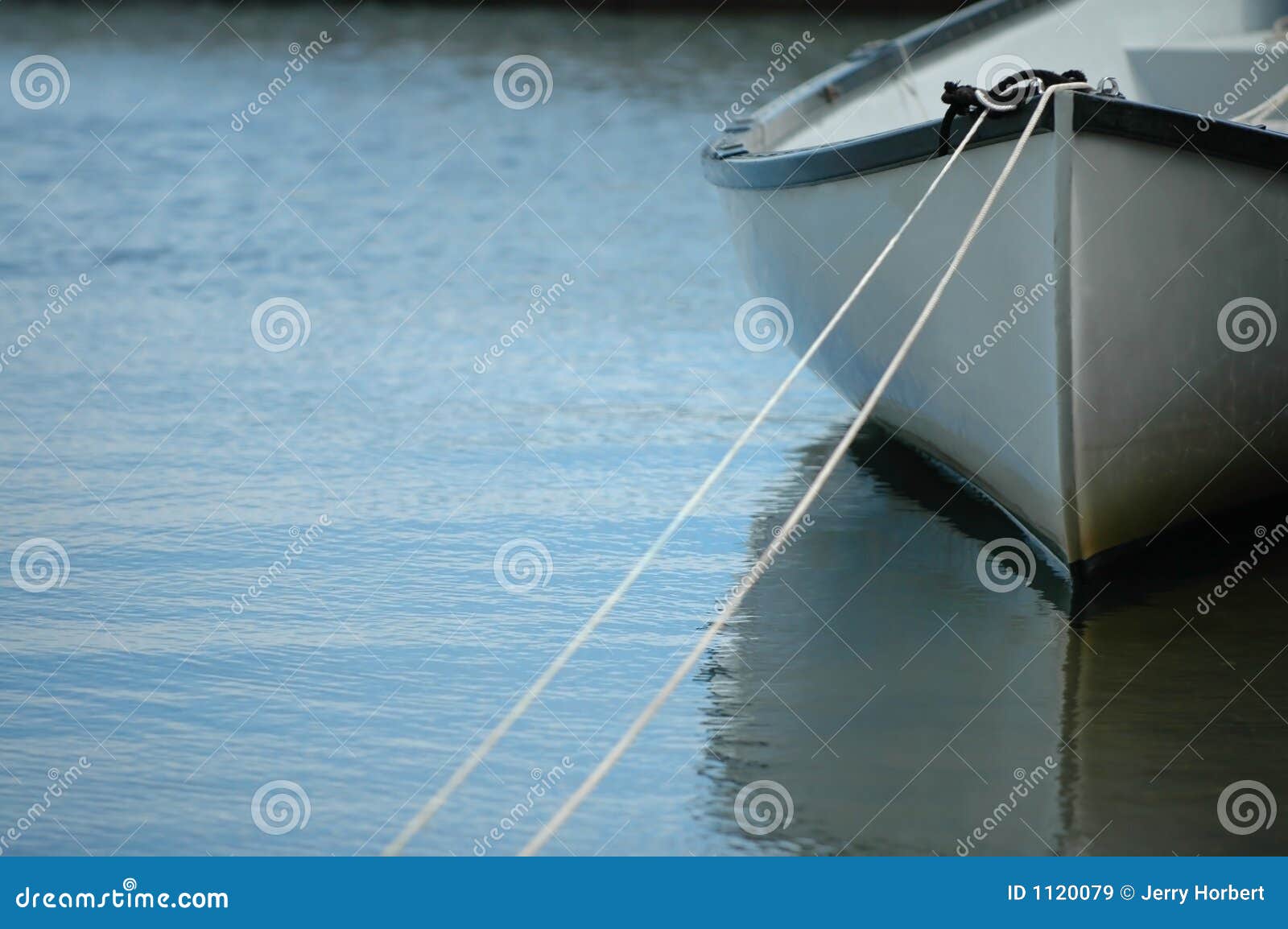 Rowboat in Water stock image. Image of afternoon, reflection - 1120079