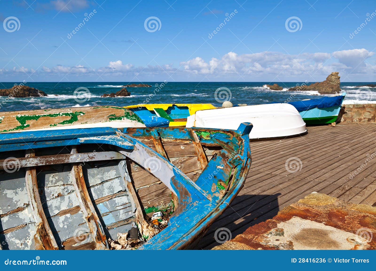 Rowboats in Taganana Coast stock photo. Image of summer - 28416236