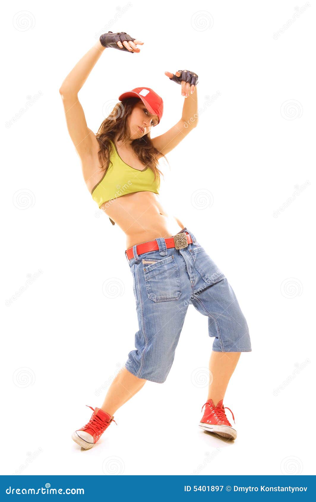 Rowdy girl in dance stock image. Image of pretty, roughneck - 5401897