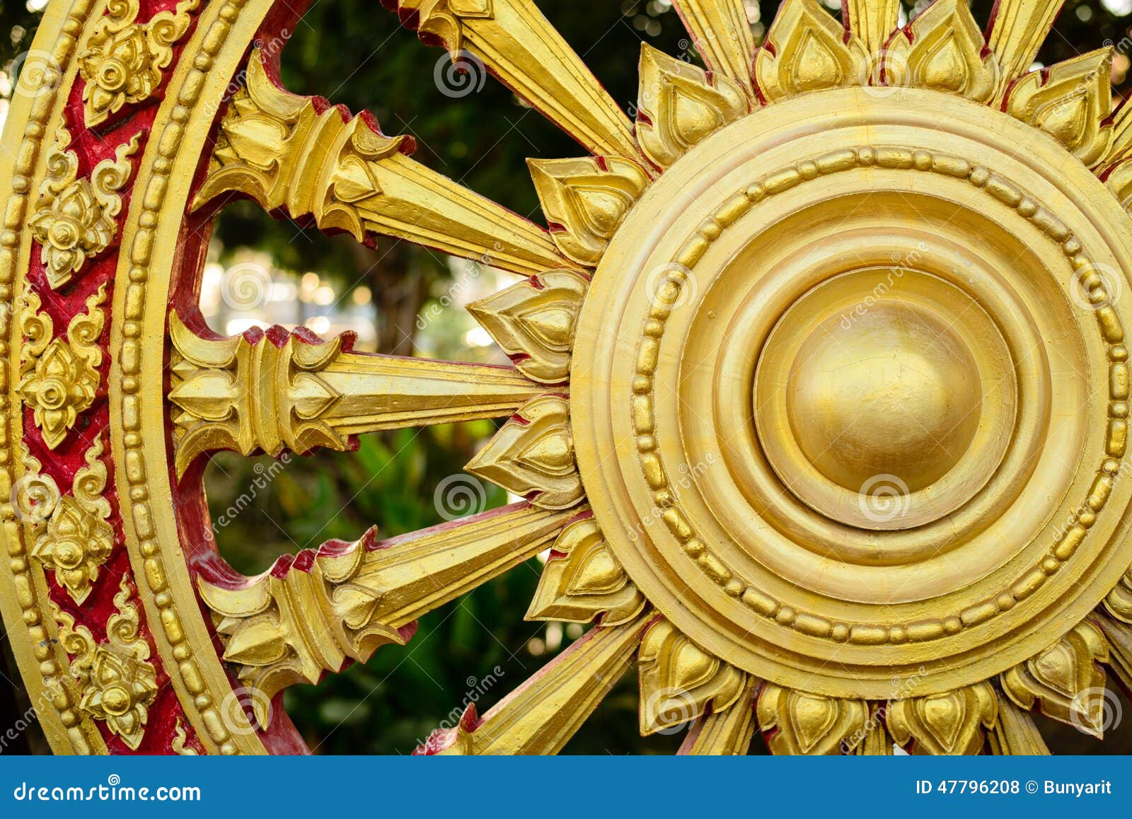 Rowel,Wheel Art, Is Common In Asian Temples. Royalty-Free Stock Image ...