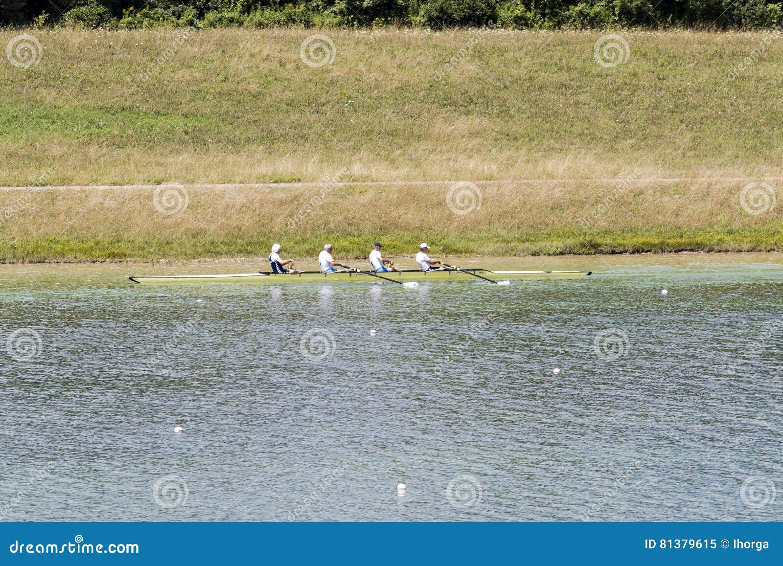 Rowers in Rowing Boats in a Lake Editorial Image - Image of strength ...