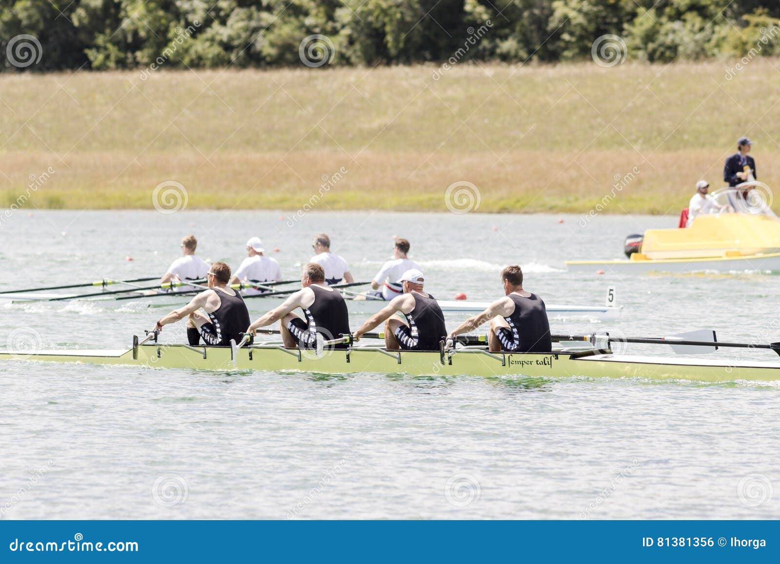 Rowers in Rowing Boats in a Lake Editorial Photo - Image of people ...