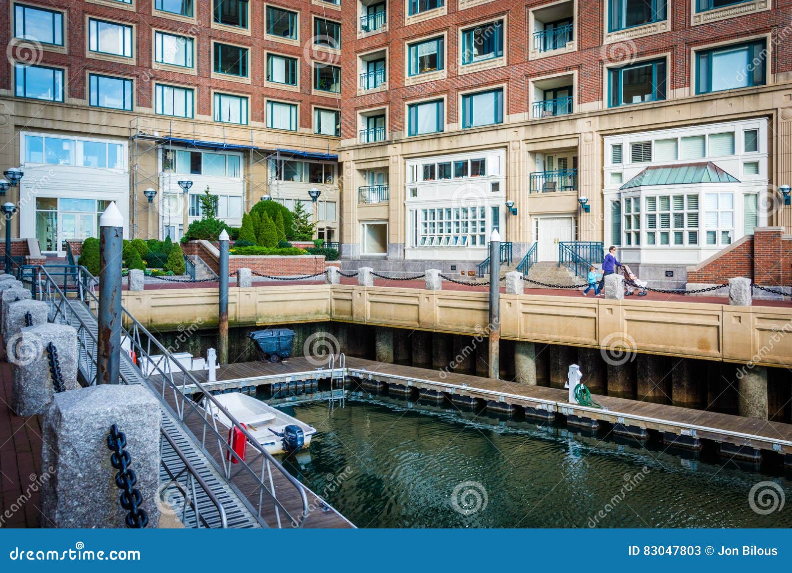 Rowes Wharf, in Boston, Massachusetts. Editorial Stock Photo - Image of ...