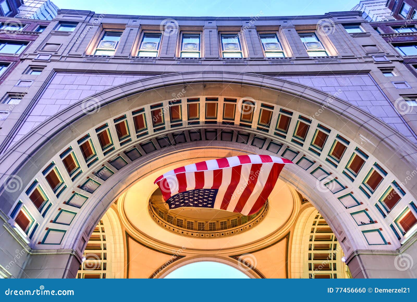 Rowes Wharf - Boston, Massachusetts Stock Photo - Image of waterfront ...