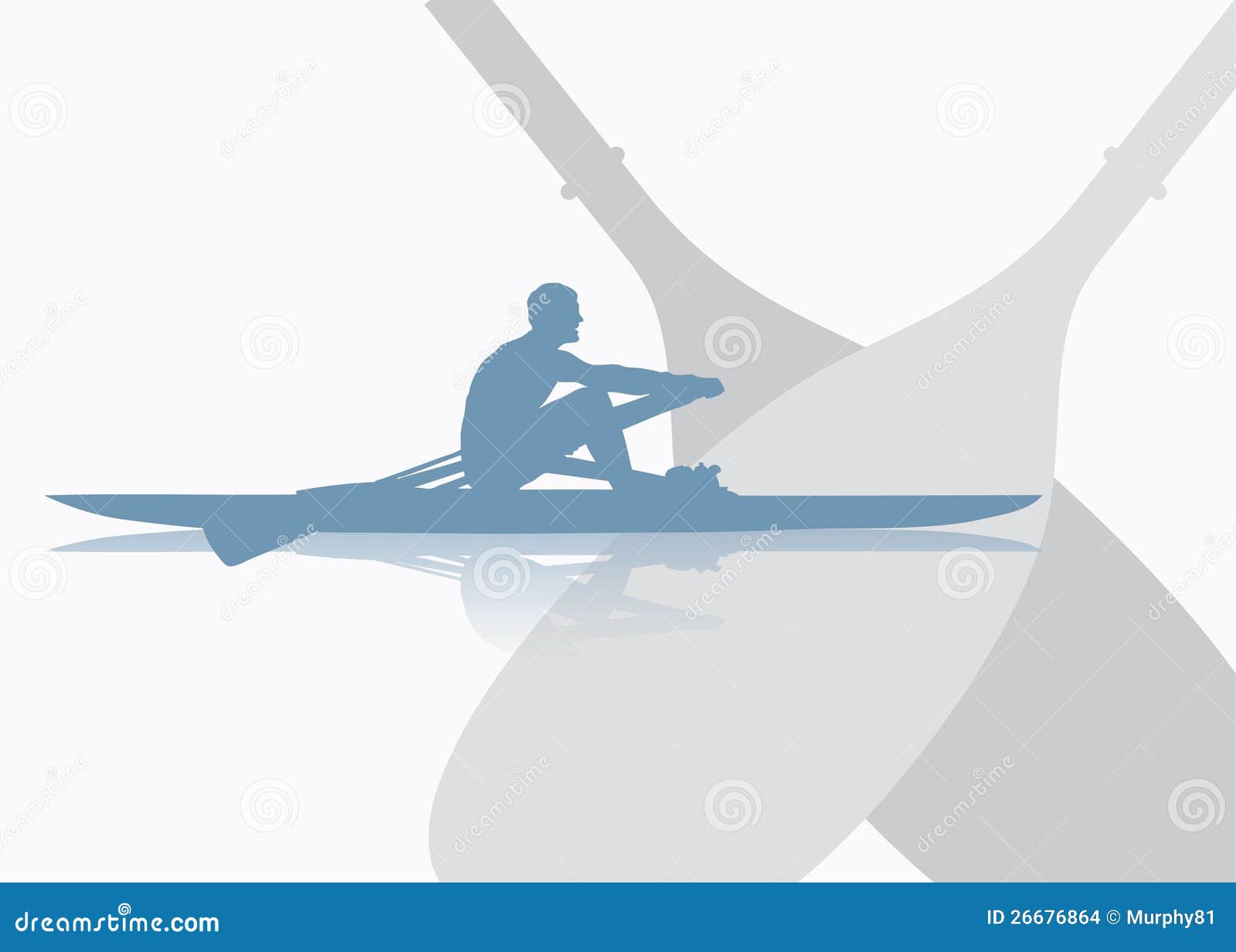 Rowing Background Vector Illustration | CartoonDealer.com #26676864