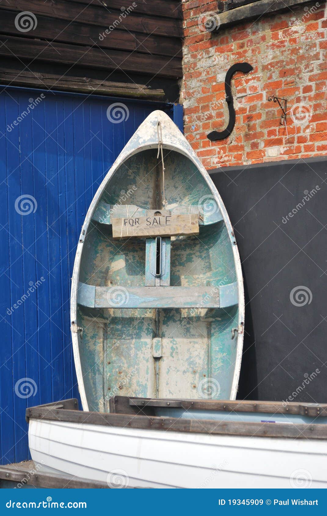 Rowing boat for sale stock image. Image of standing, vertical - 19345909