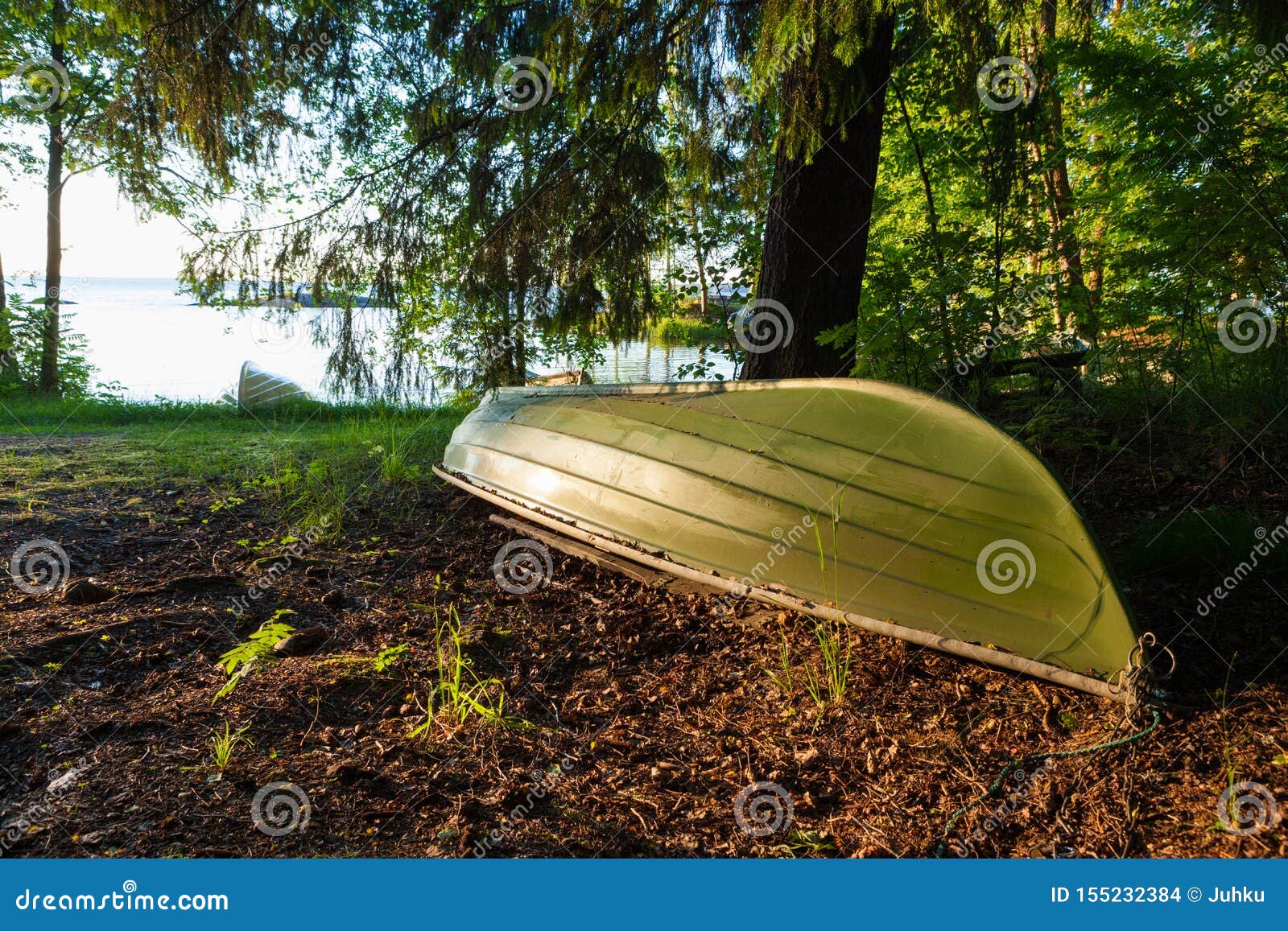 Rowing Boat on Storage at Lake Shore Stock Photo - Image of rowing ...
