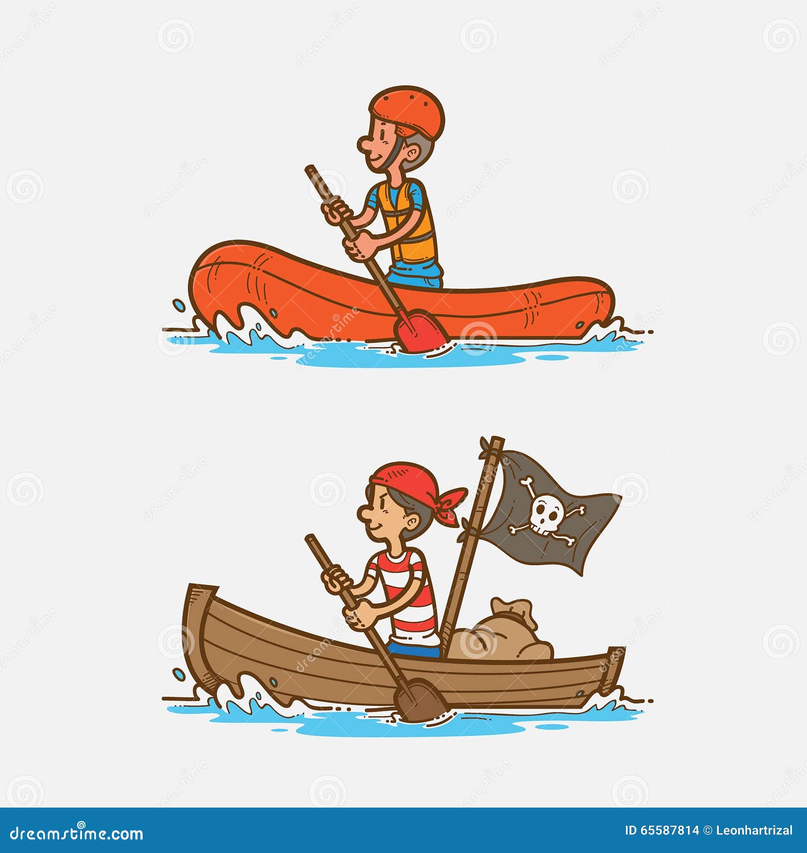 Rowing boat stock illustration. Illustration of sport - 65587814