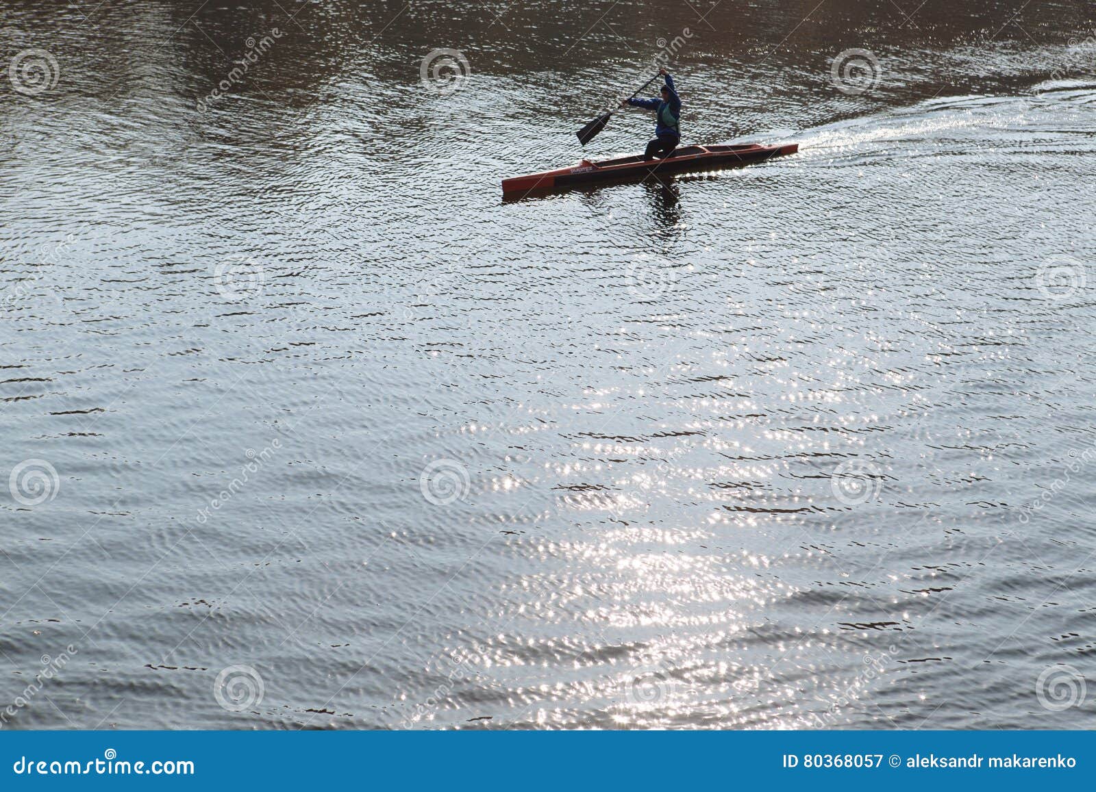 Rowing and Canoe Float Down the River in Autumn Editorial Photography ...