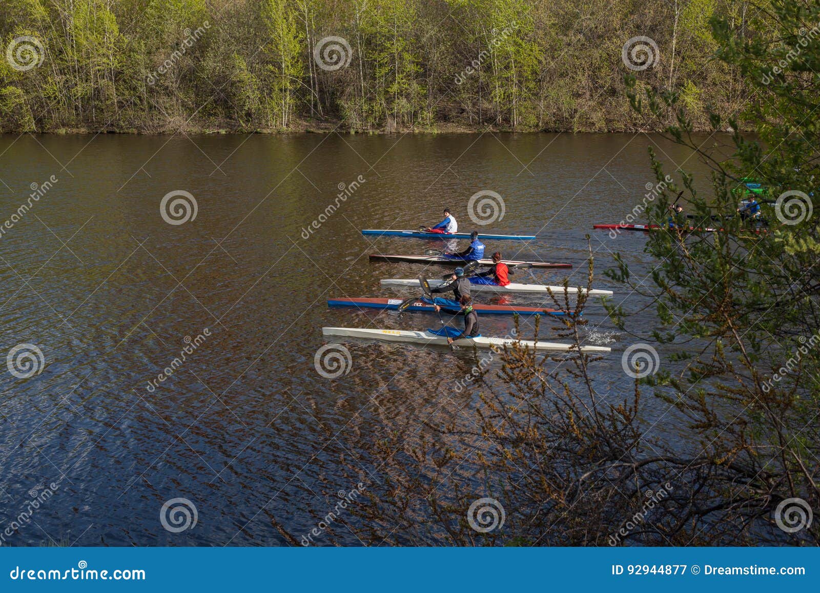 Rowing Competitions Of Russian Navy Warship Crew Editorial Photo ...