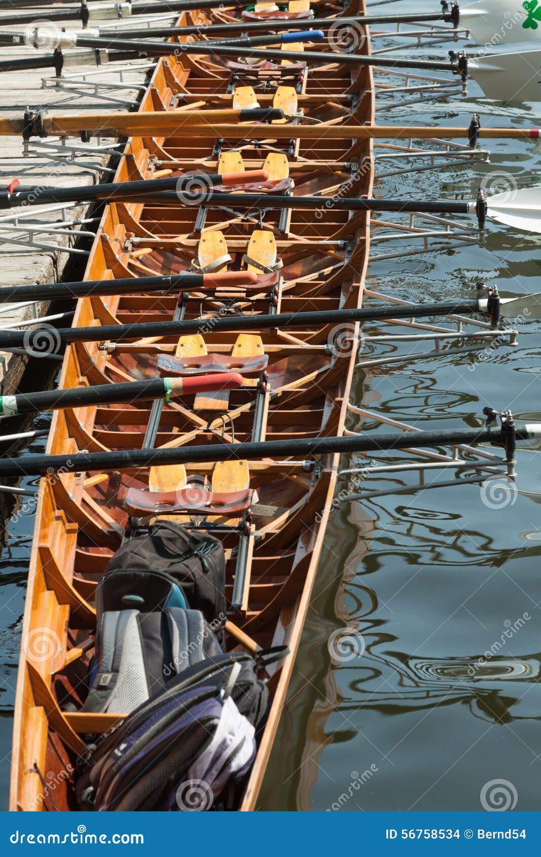 Wooden Rudders On Historic Ships In Spakenburg Stock Photo ...