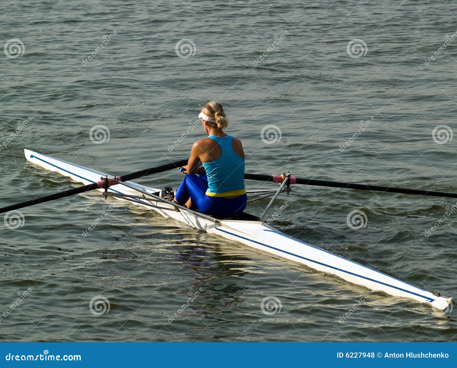 Rowing girl stock photo. Image of health, river, marine - 6227948