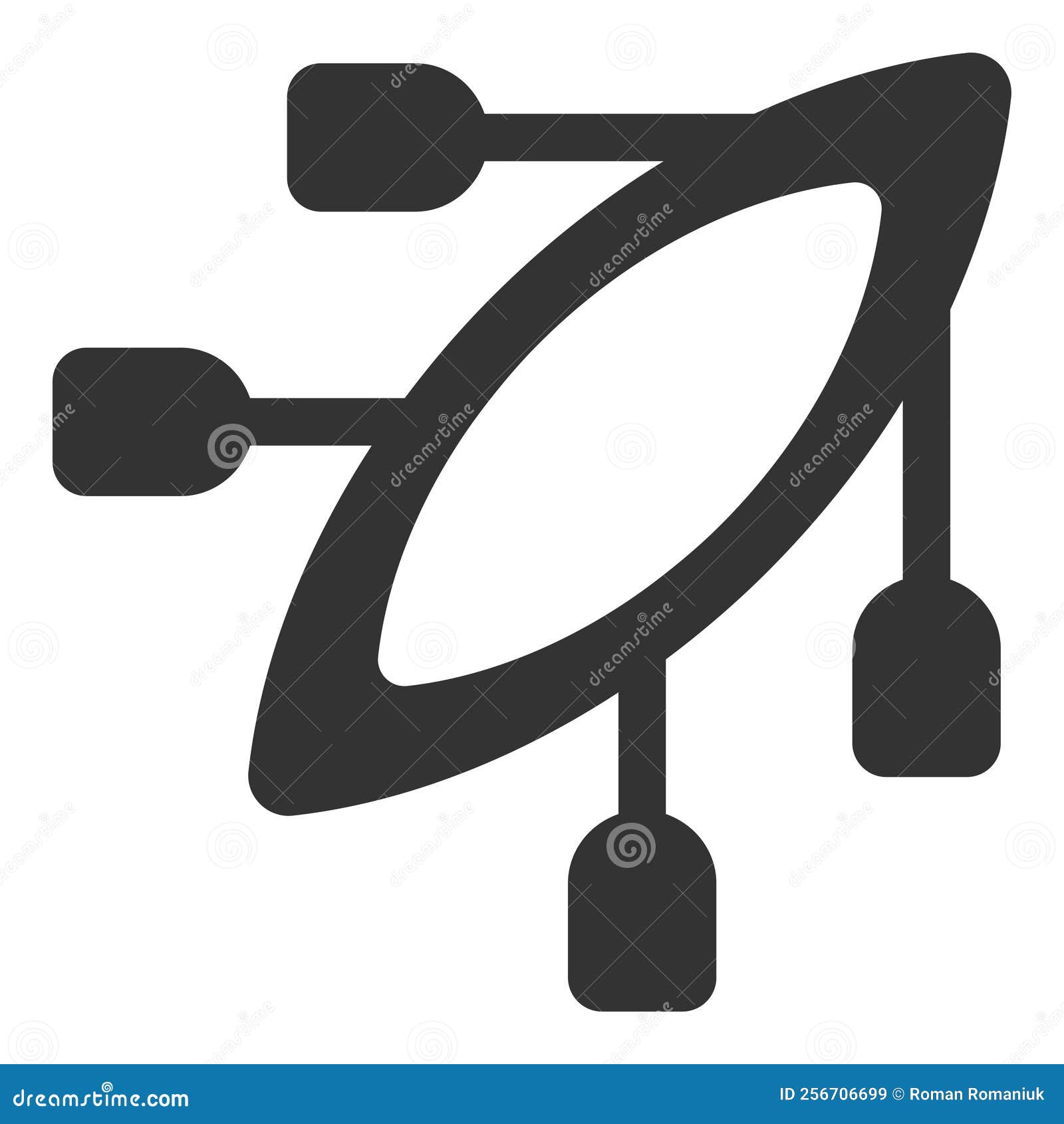 Rowing Icon. Flat Style Vector Illustration Isolated on White ...