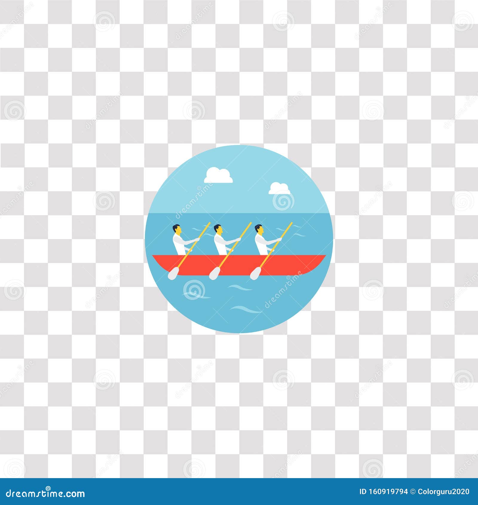 Rowing Icon Sign and Symbol. Rowing Color Icon for Website Design and ...
