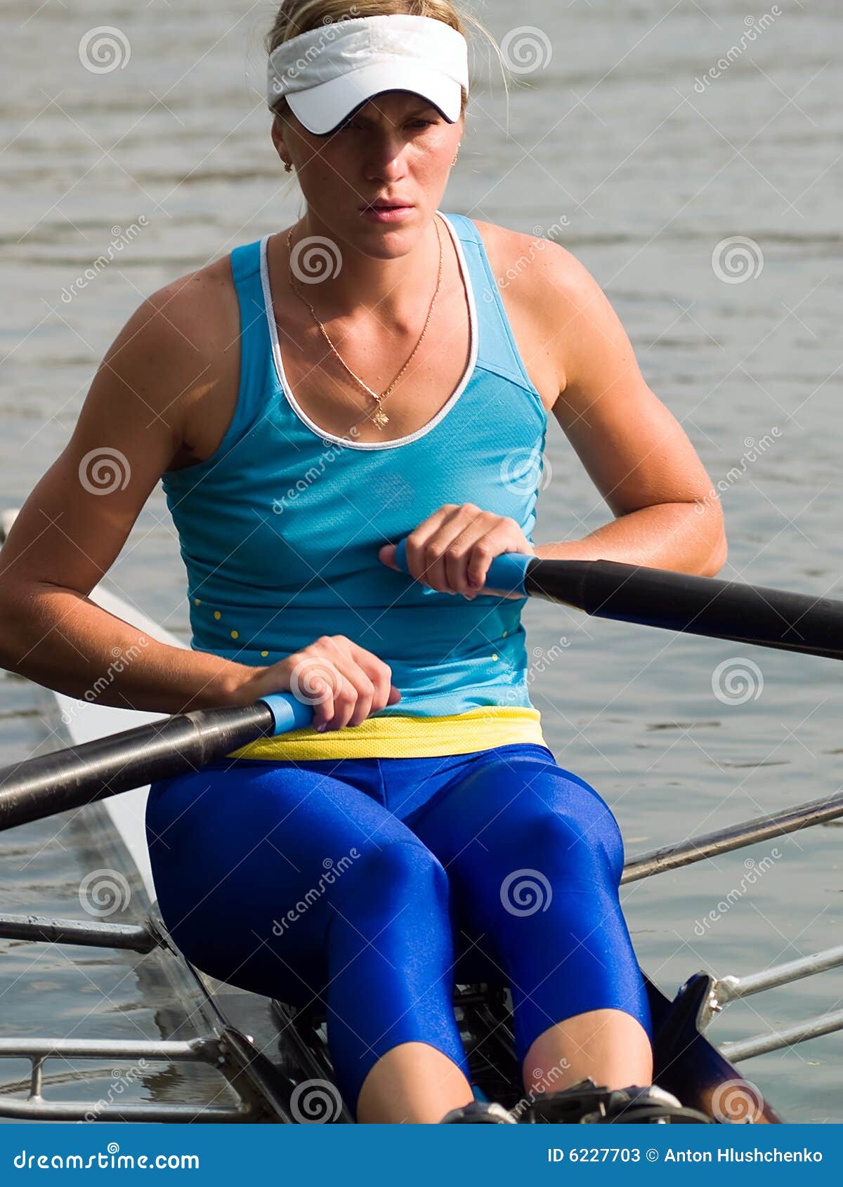 Rowing Lady stock image. Image of boat, health, sports - 6227703
