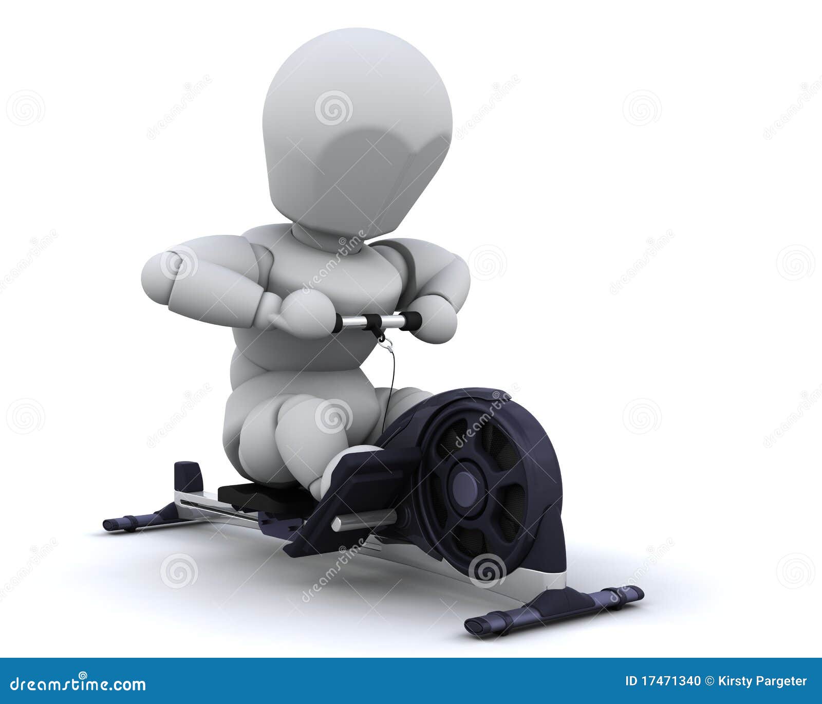 Rowing machine stock illustration. Illustration of fitness - 17471340