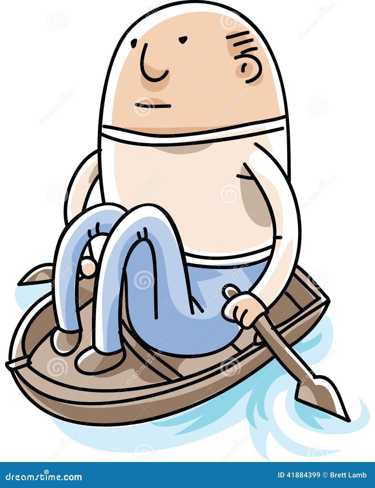 Rowing Man stock illustration. Illustration of male, fitness - 41884399