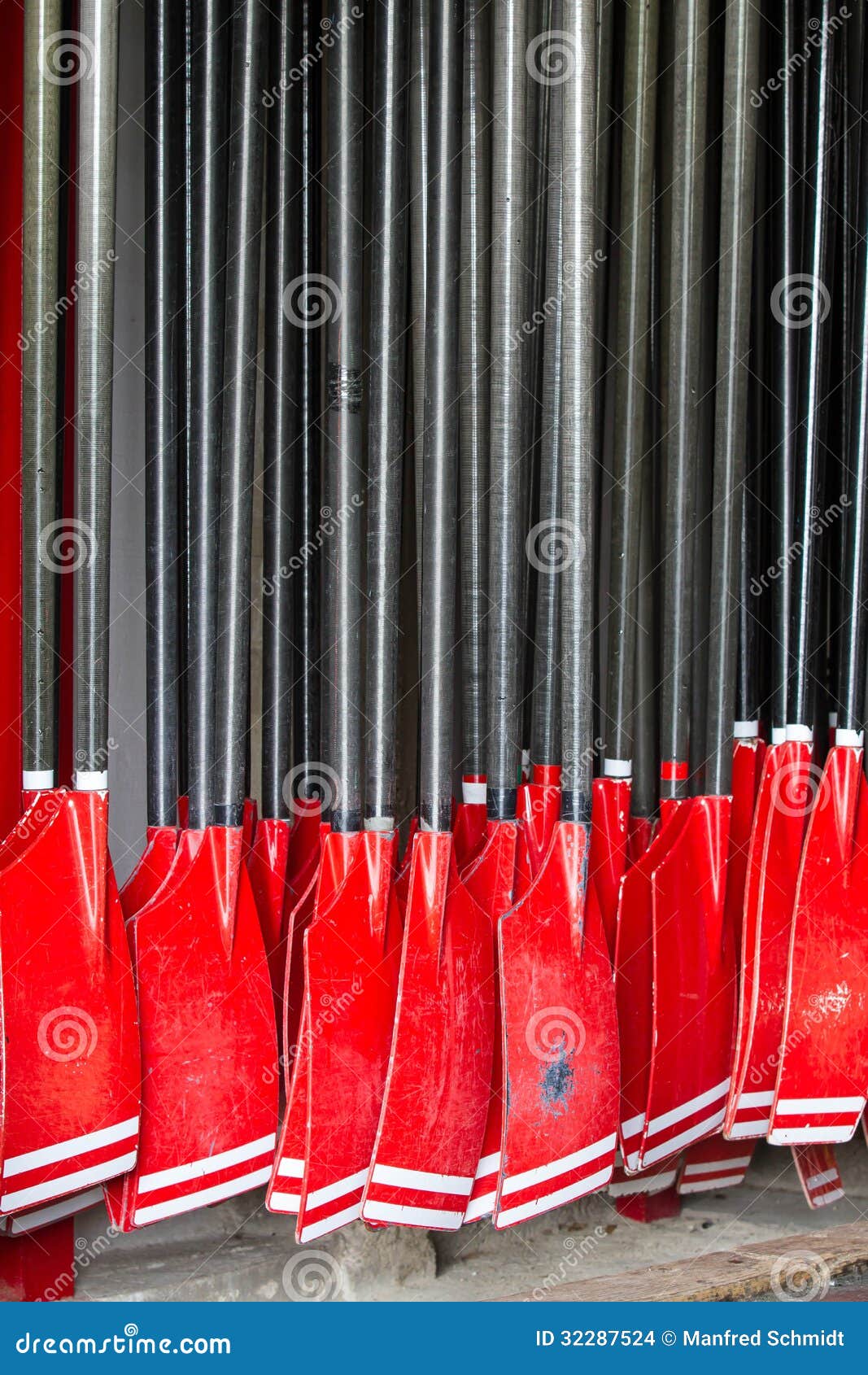 Rowing oars stock photo. Image of organized, nautical - 32287524