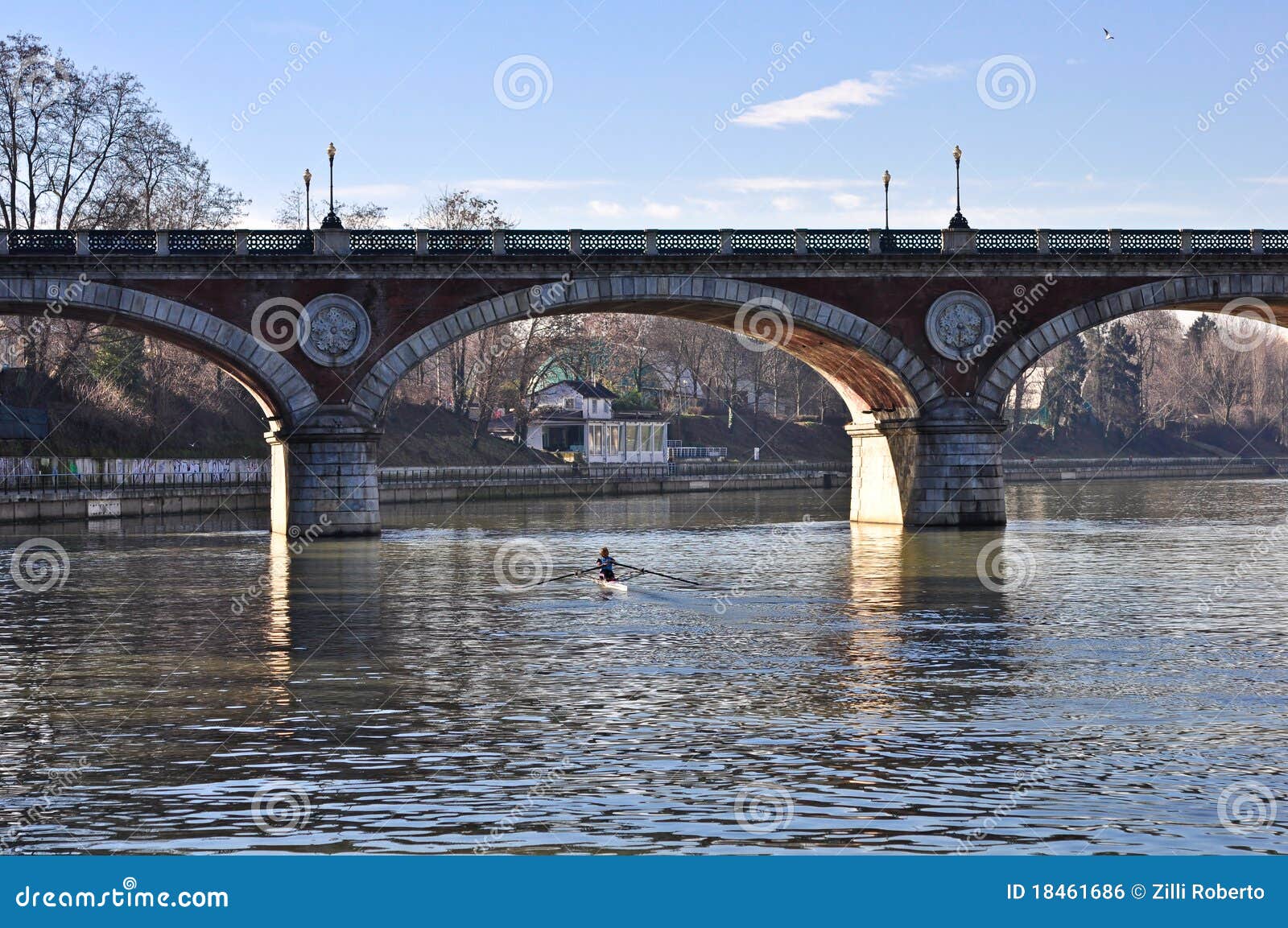 Rowing on the Po River, Turin Stock Photo - Image of torino, place ...