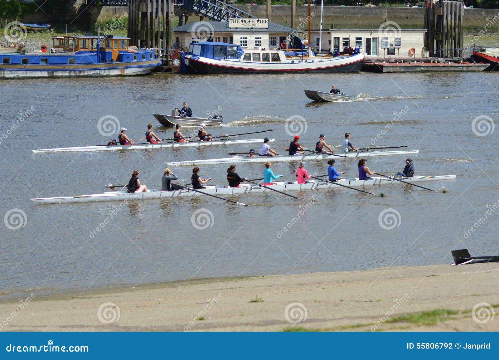 Rowing practice editorial photography. Image of water - 55806792