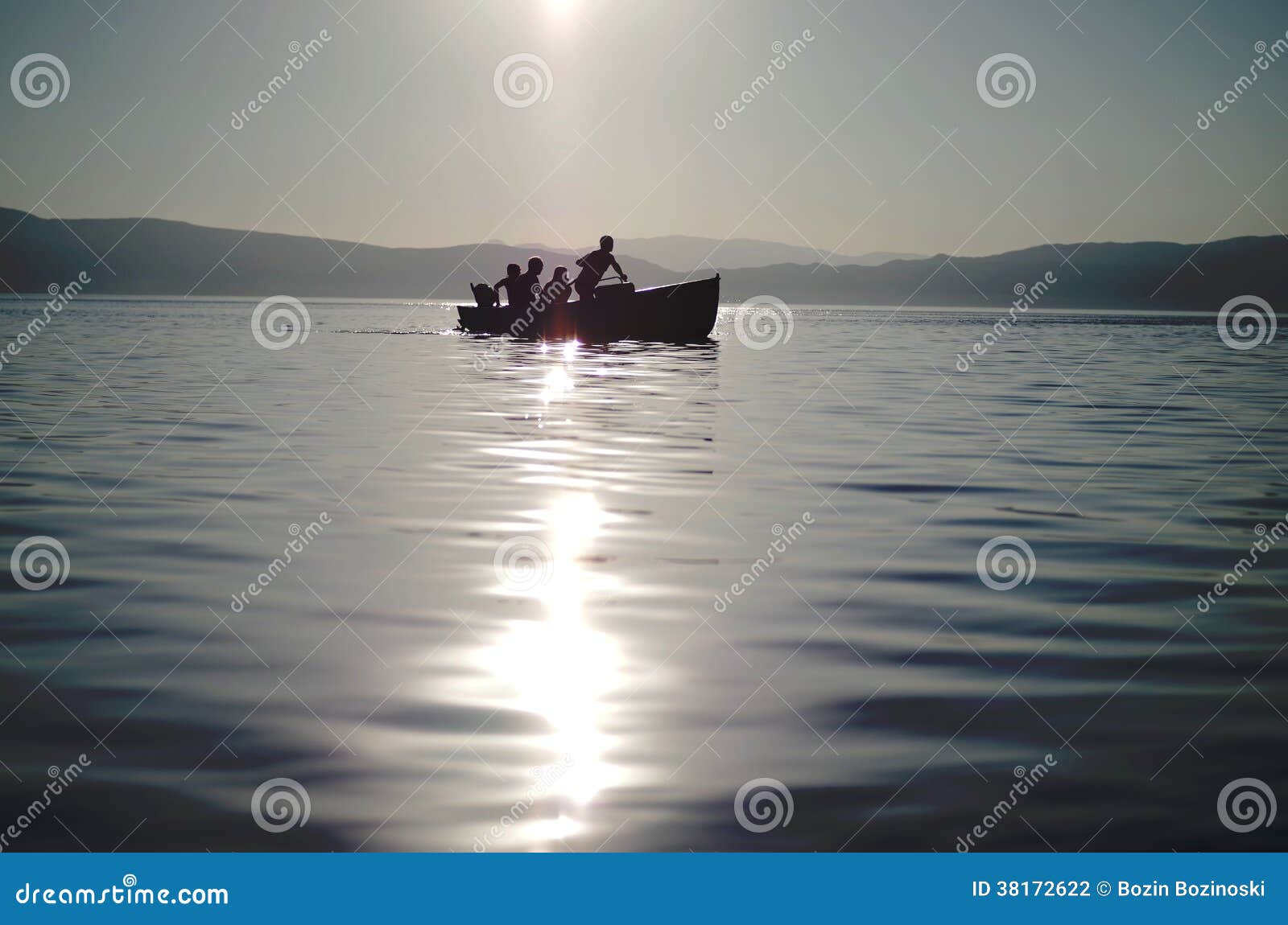 Rowing a small boat stock photo. Image of destinations - 38172622
