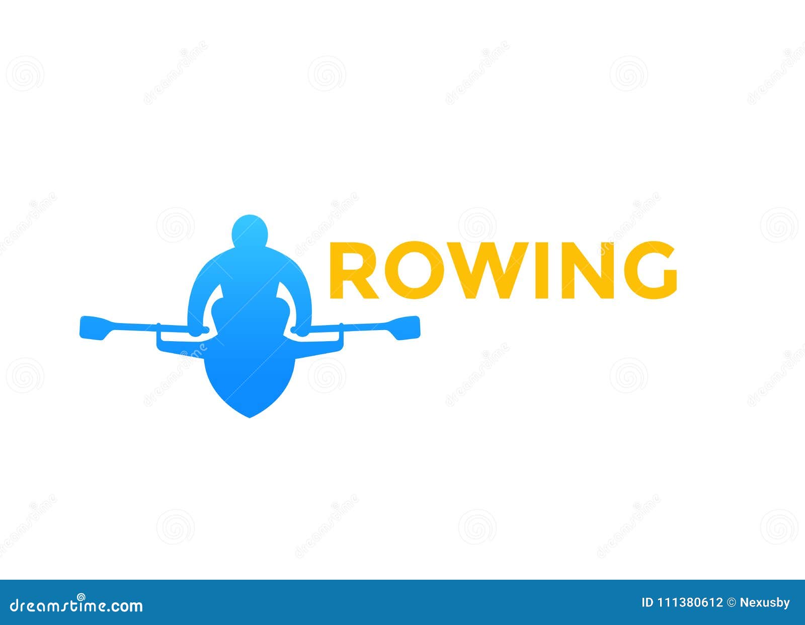 Rowing, Vector Logo Element, Icon Stock Vector - Illustration of simple ...