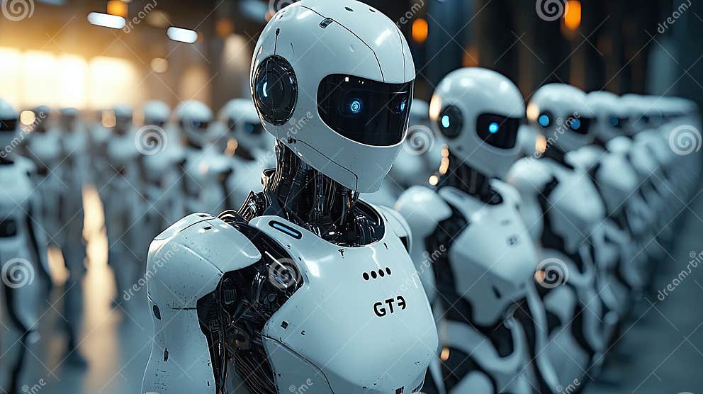 Advanced Androids in a Futuristic Robot Prison during a Productive ...