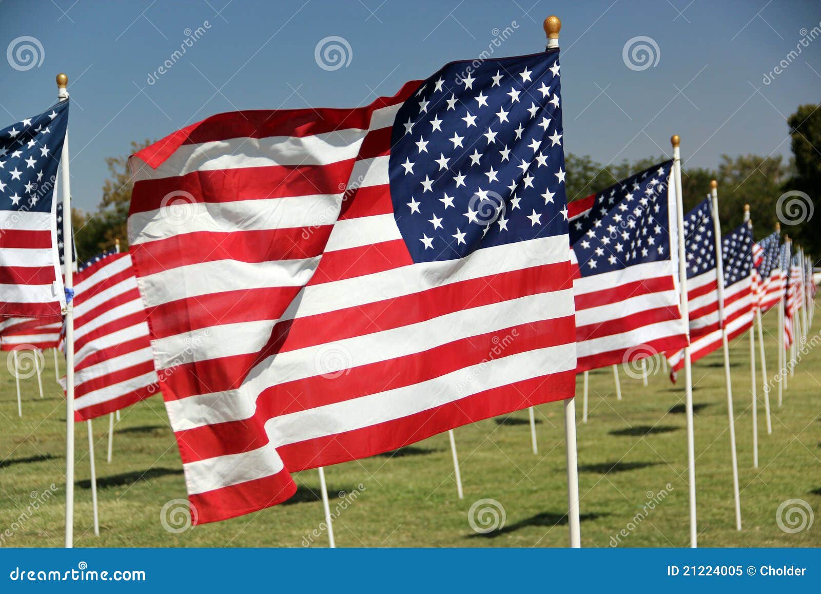 Rows of American flags stock image. Image of spangles - 21224005