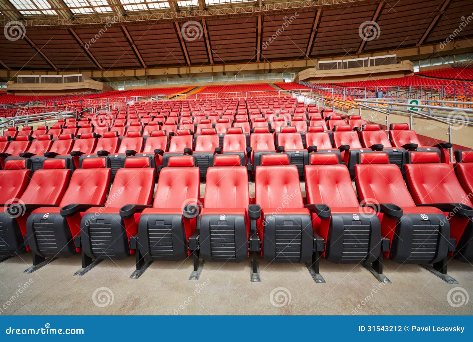Rows of Armchairs at Stadium Stock Photo - Image of frame, outdoors ...