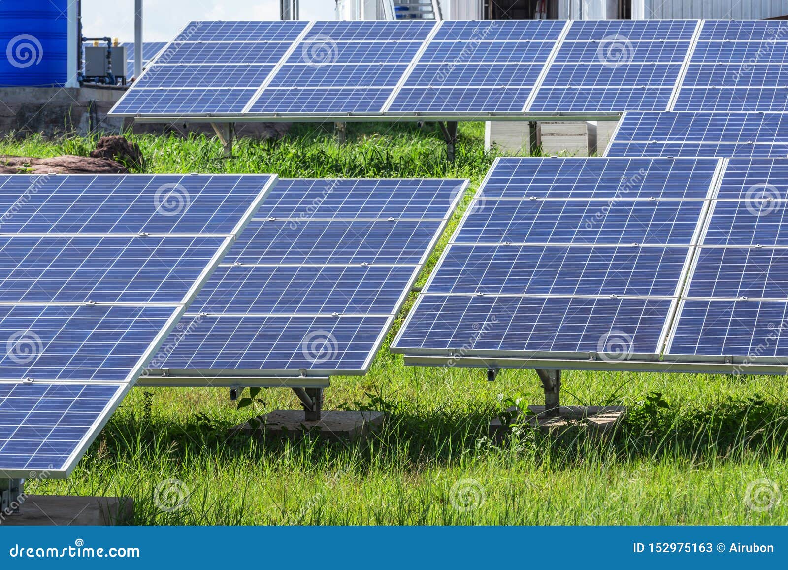 Rows Array of Polycrystalline Silicon Solar Cells or Photovoltaic Cells ...
